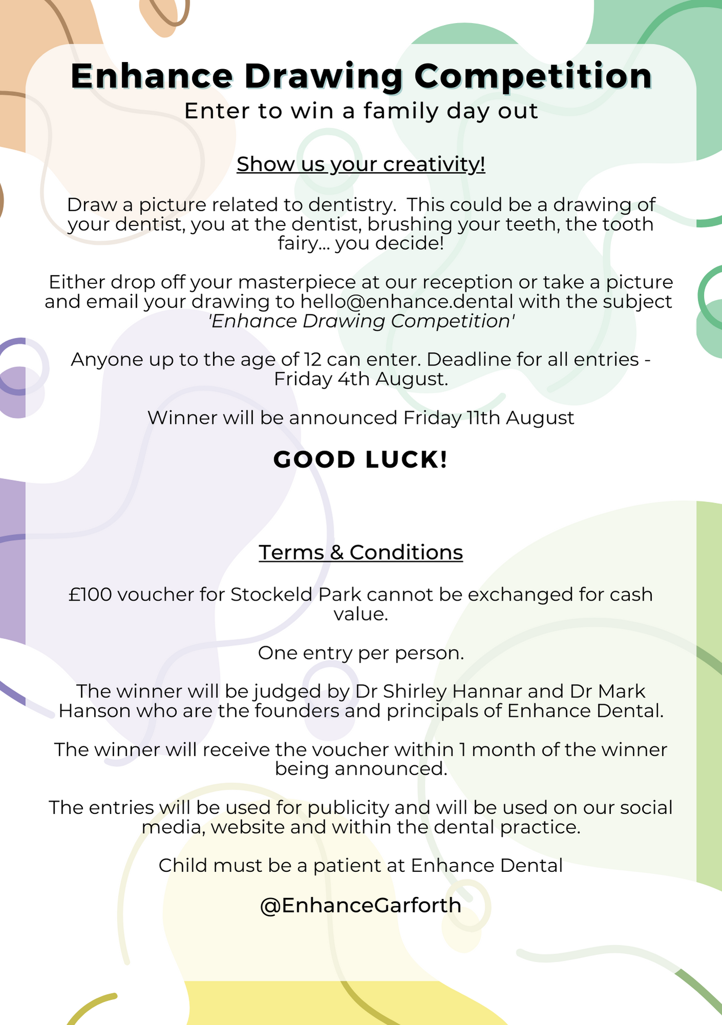 Children's Drawing Competition - Enhance Dental